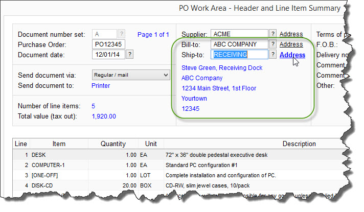 How to edit company address in your free PO Software | The Free ...