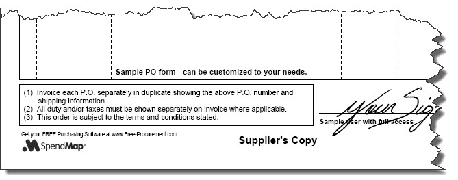 Terms and Conditions on PO Form (Ts and Cs) | The Free-Procurement Project
