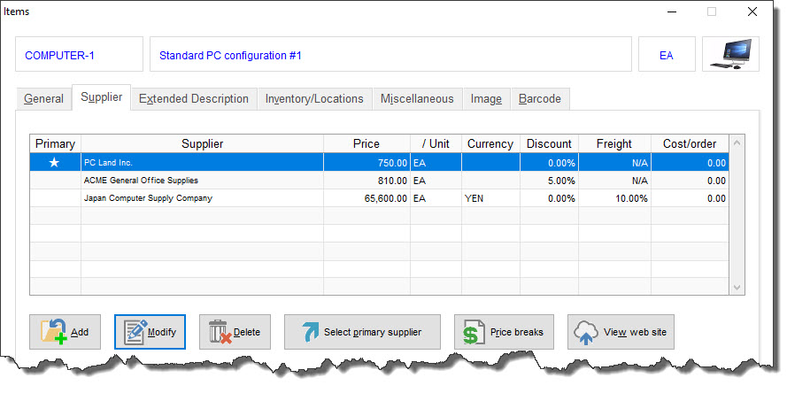 Faster Pricing Setup in your Free Purchase Order Software | The Free ...
